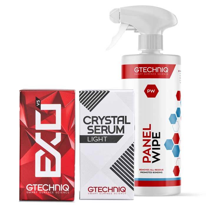 Gtechniq Panel Wipe 250ml, CSL and EXO (30 & 50ml) Kit